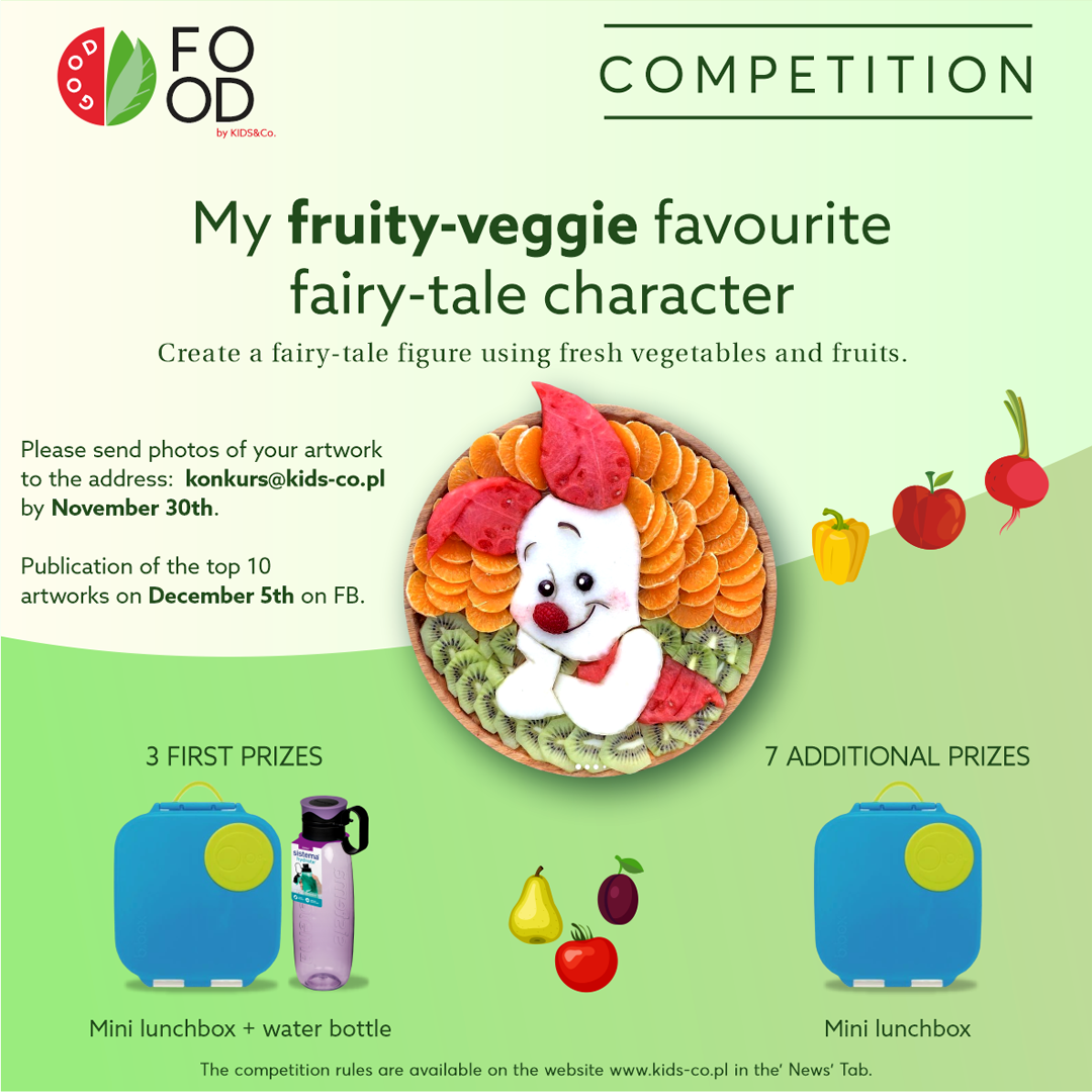 “My Favorite Fruit and Vegetable Fairy Tale Hero” contest — KIDS&Co.