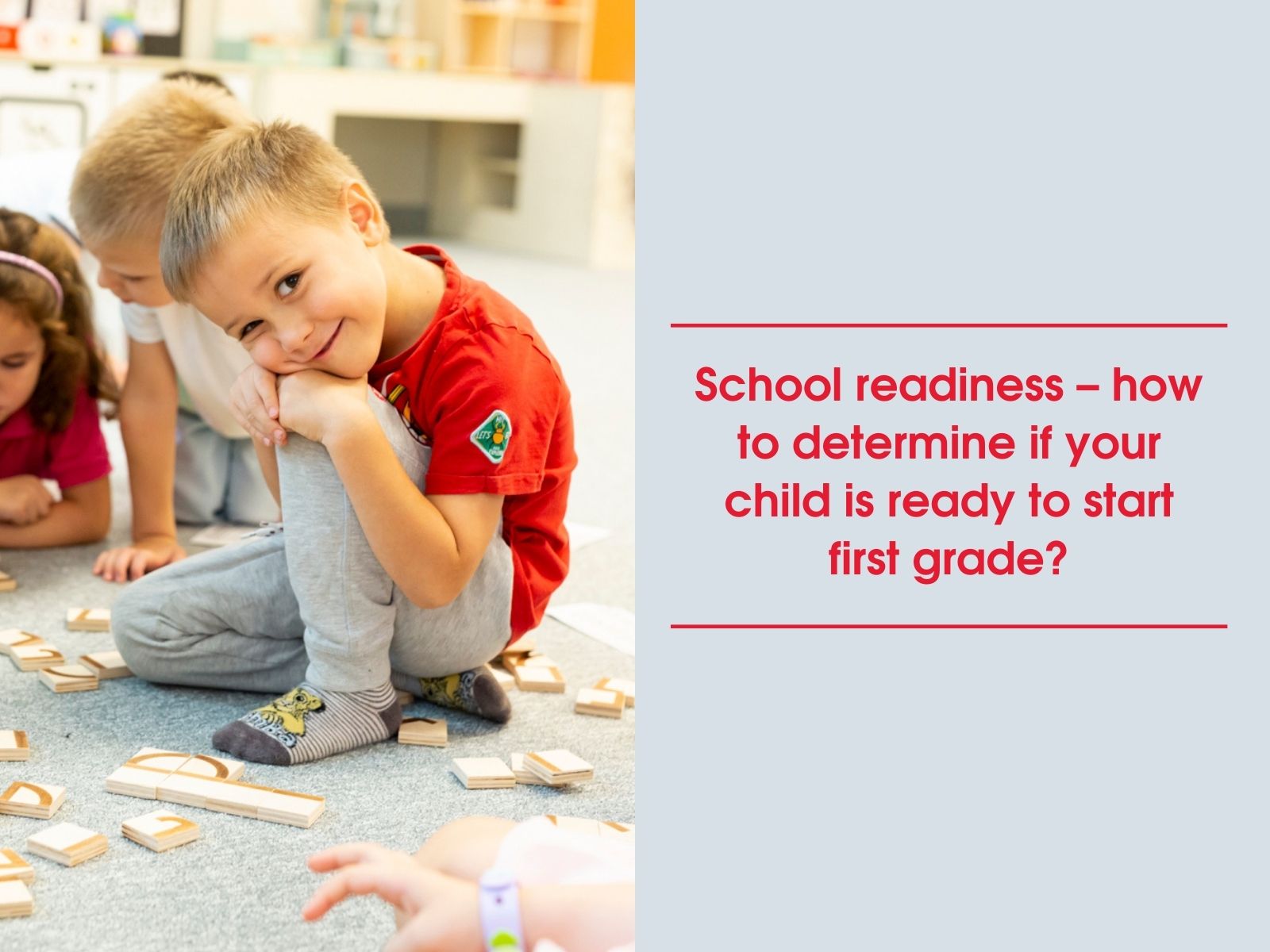 School readiness – how to recognize if your child is ready to start ...